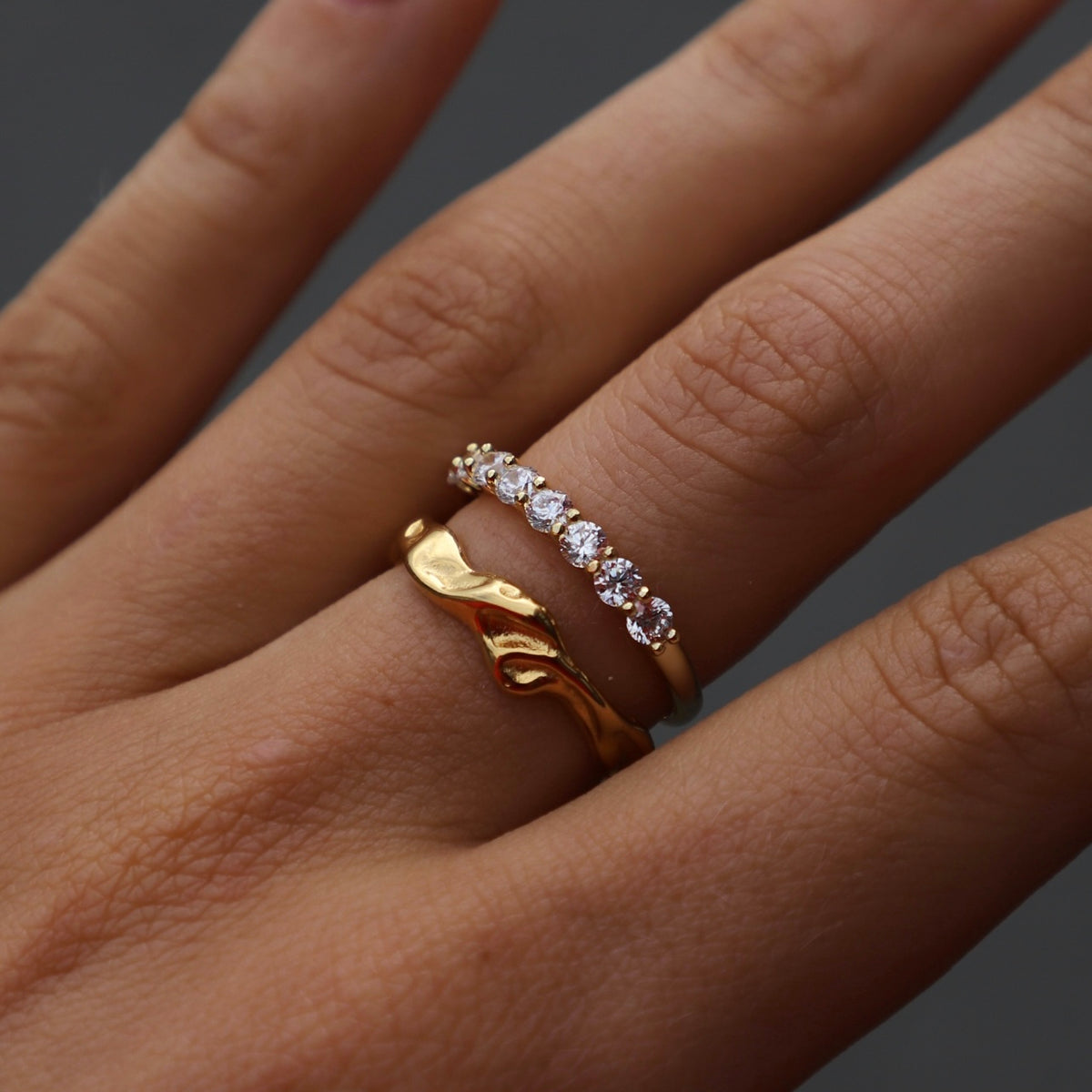 MOLTEN LAVA hringur GYLLT – Sunday & co.