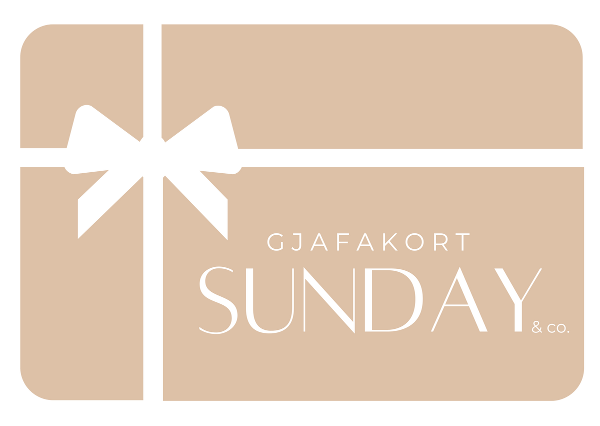 Gjafakort - rafrænt – Sunday & co.